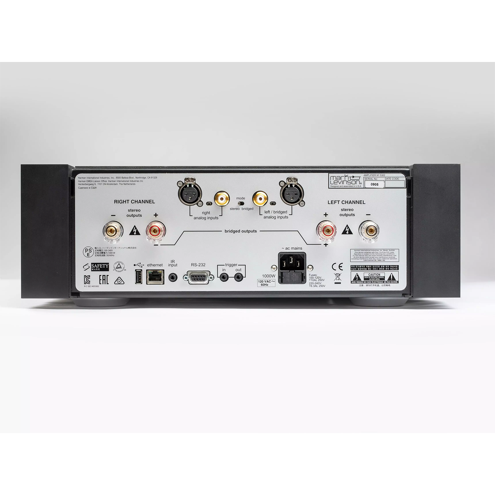 №5302 | Fully-discrete, direct-coupled, dual-monaural, Class AB amplifier